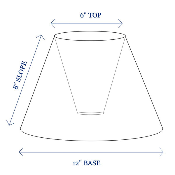 12 inch Narrow stripe pastel harlequin French drum ikat lampshade